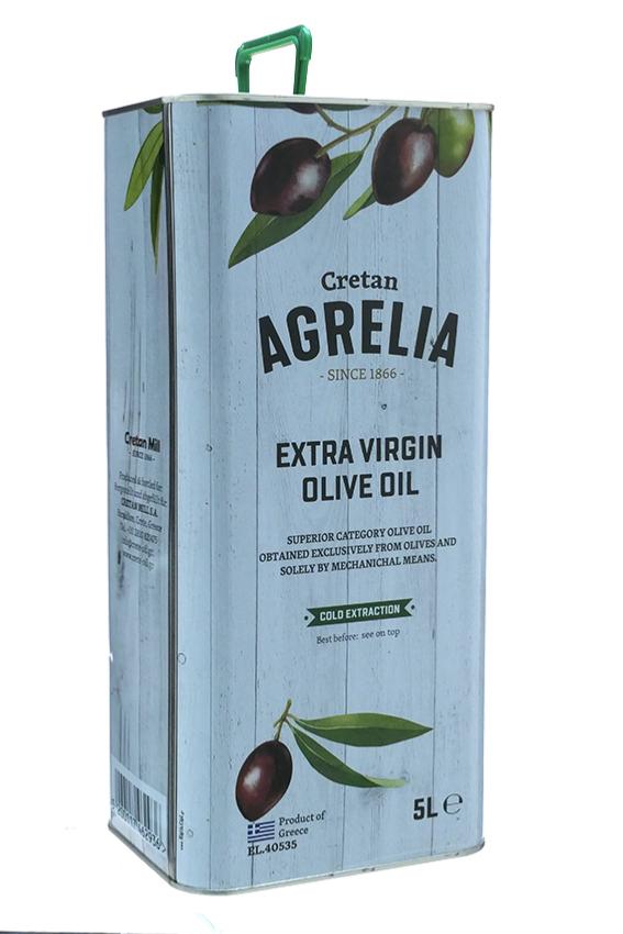 Huile d'olive de Crète AGRELIA extra vierge 0.7 acidité 5 l BIDON CABOSSE